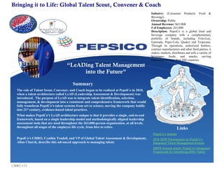 pepsico talents | PDF