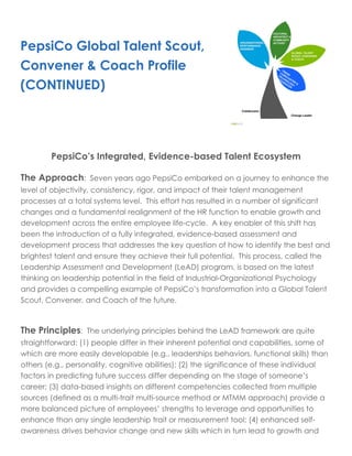 pepsico talents | PDF