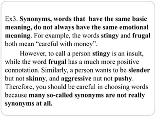 Type of Meaning (Semantics) | PPTX