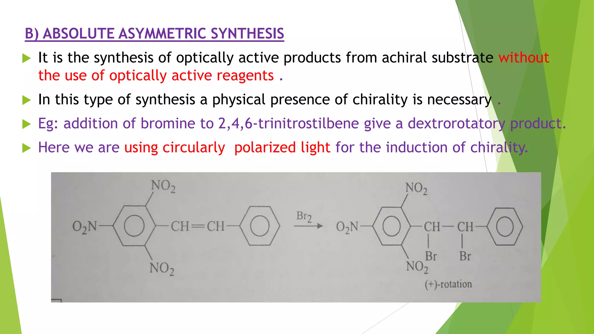 Asymmetric Synthesis - Christeena Shaji | PPTX