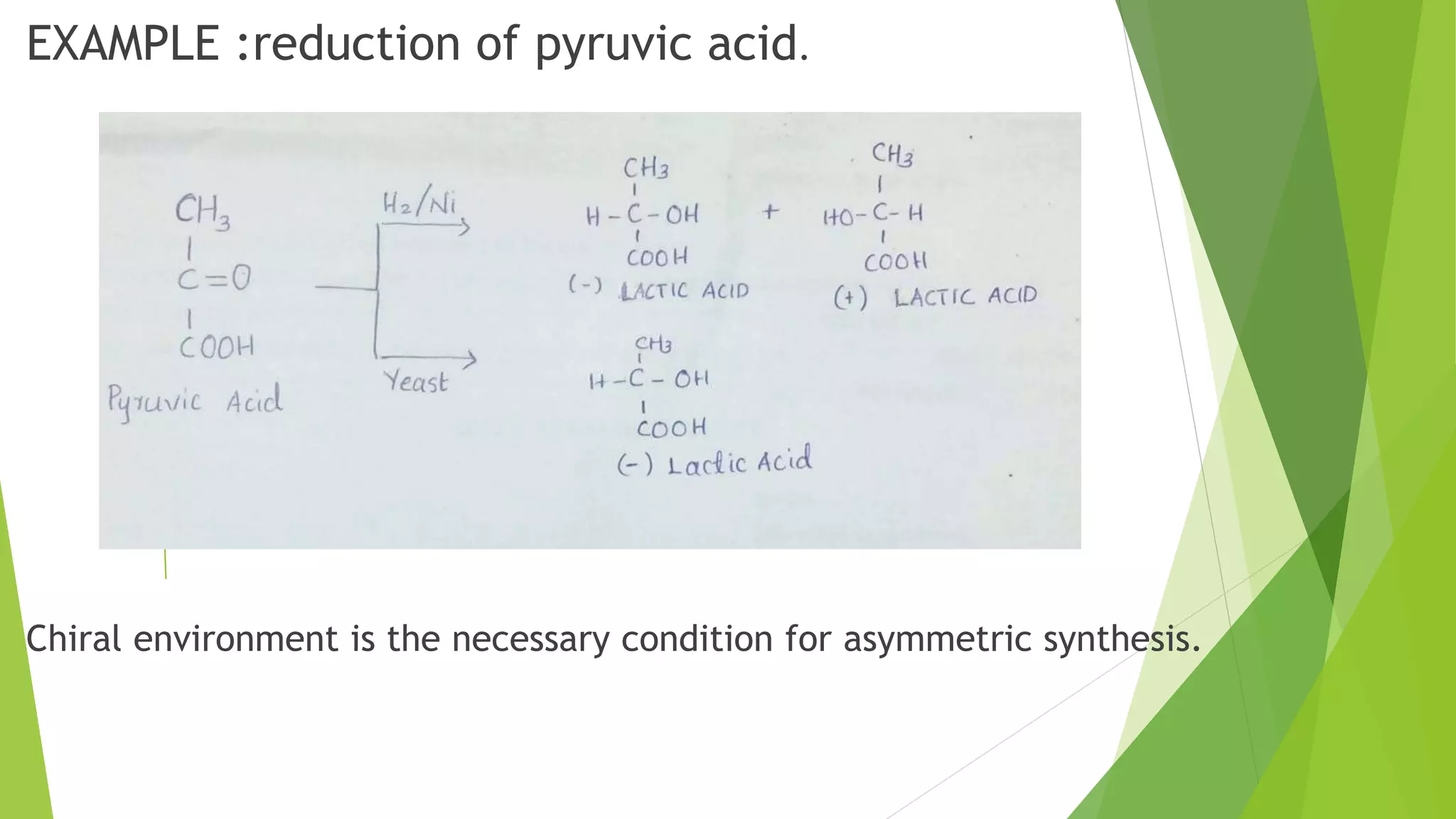 Asymmetric Synthesis - Christeena Shaji | PPTX