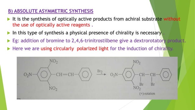 Asymmetric Synthesis - Christeena Shaji | PPTX | Chemistry | Science