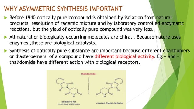 Asymmetric Synthesis - Christeena Shaji | PPTX | Chemistry | Science