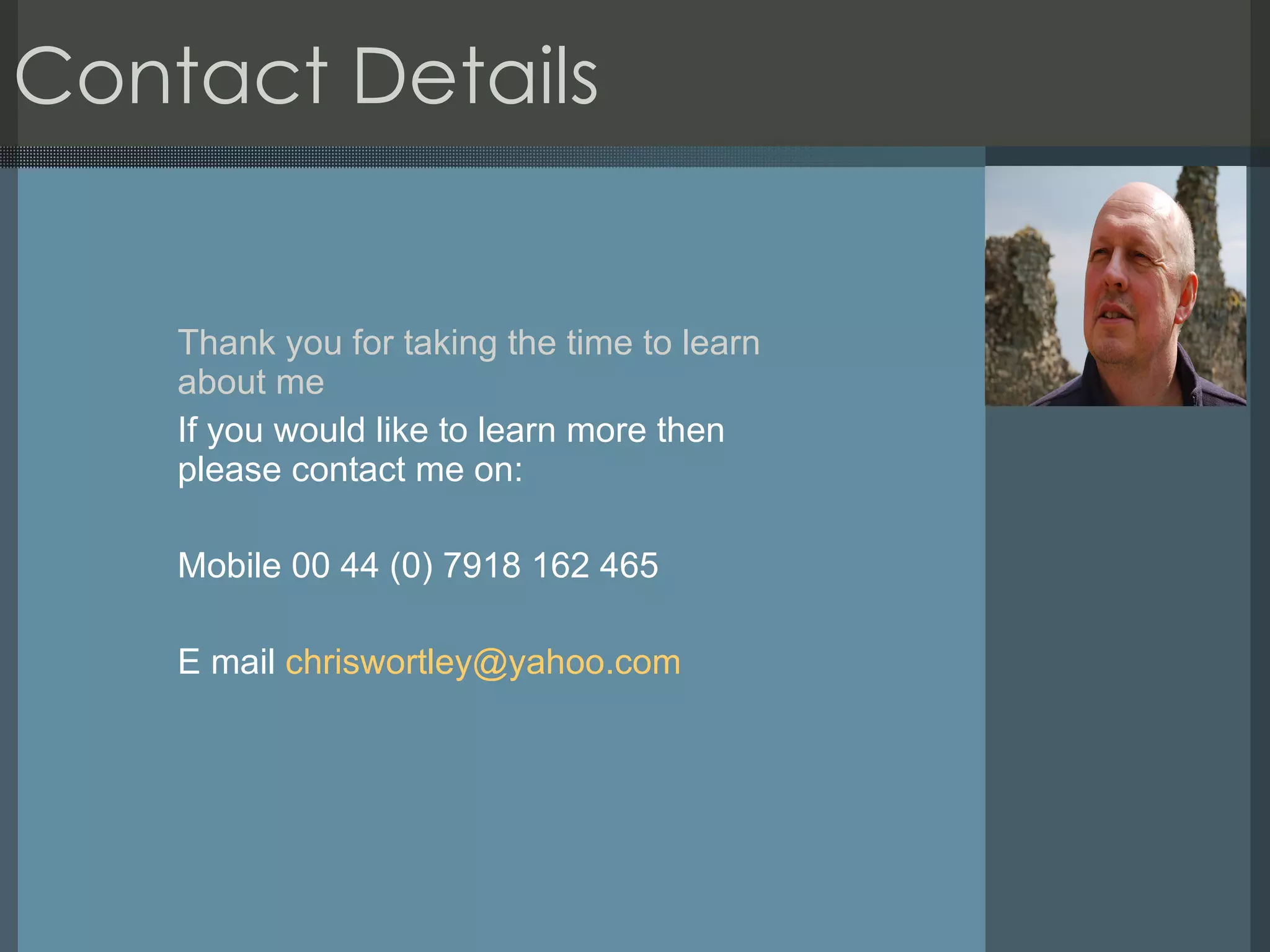 Chris Wortley Portfolio | PPT