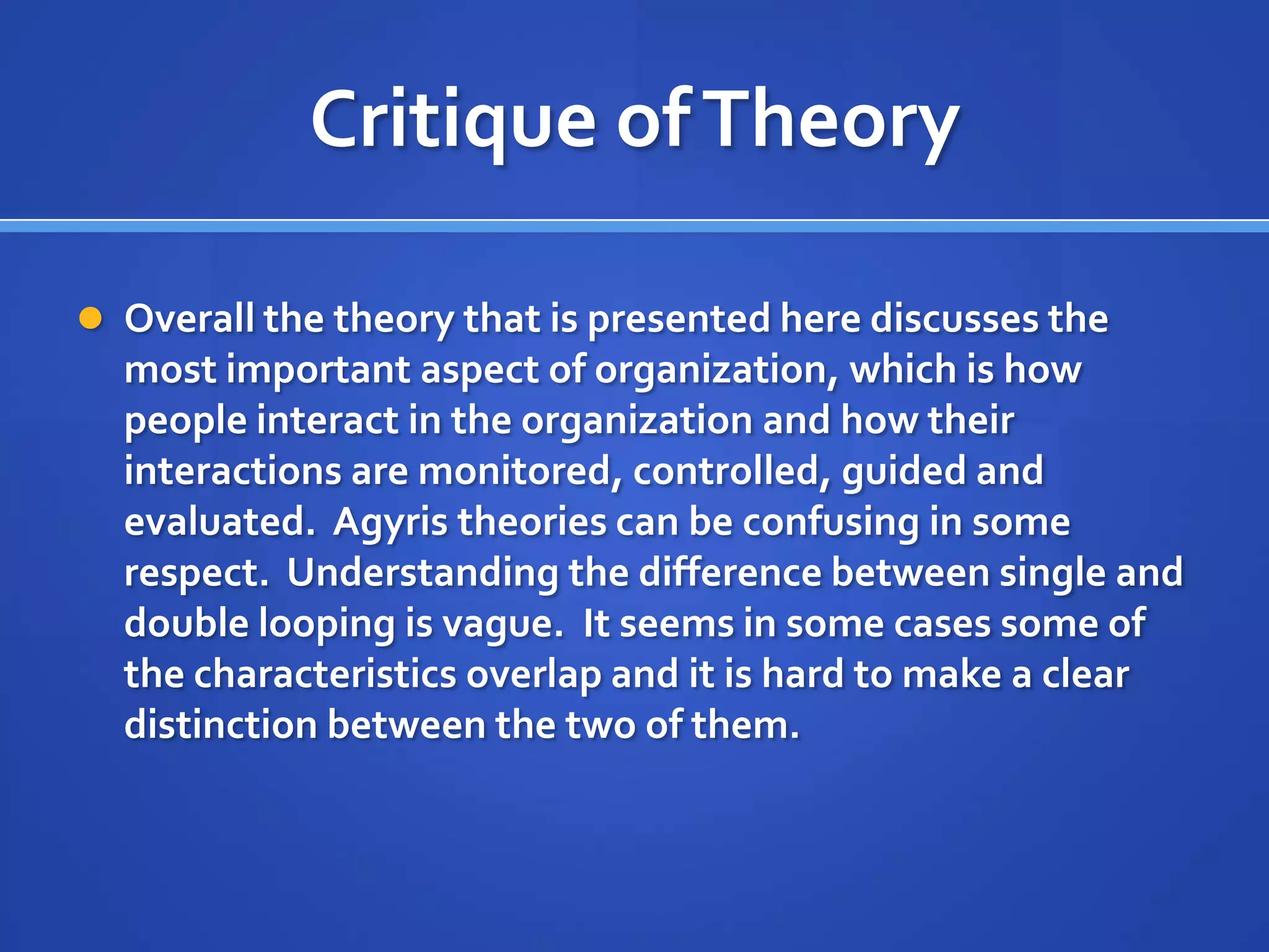 Chris argyris1 | PPTX