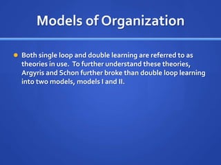 Chris argyris1 | PPTX