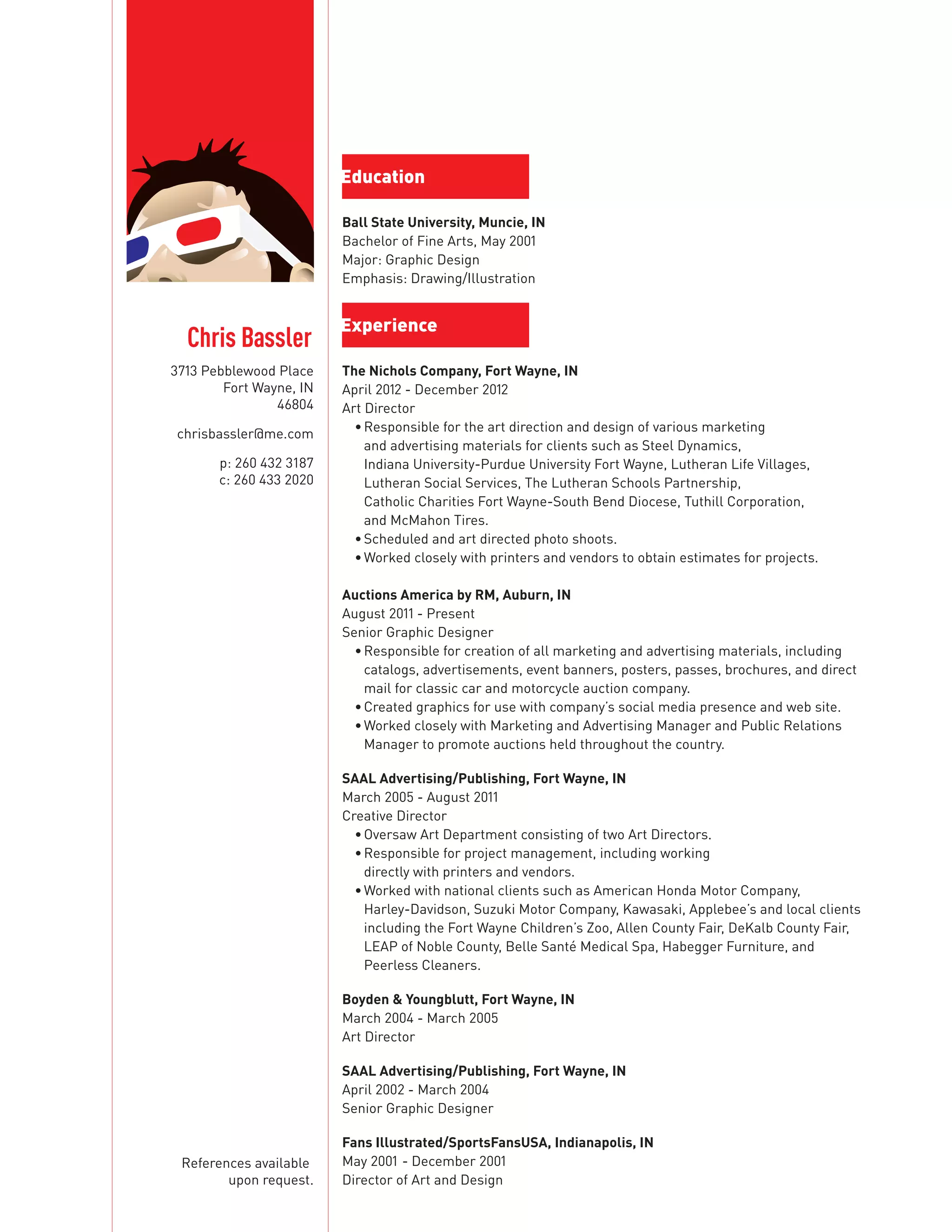 Chris Bassler Resume 2012 | PDF