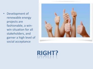 NIMBY Response to Wind Farm Sites | PPT