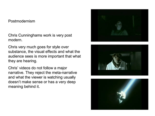 Chris Cunningham Music Video Director | PPT