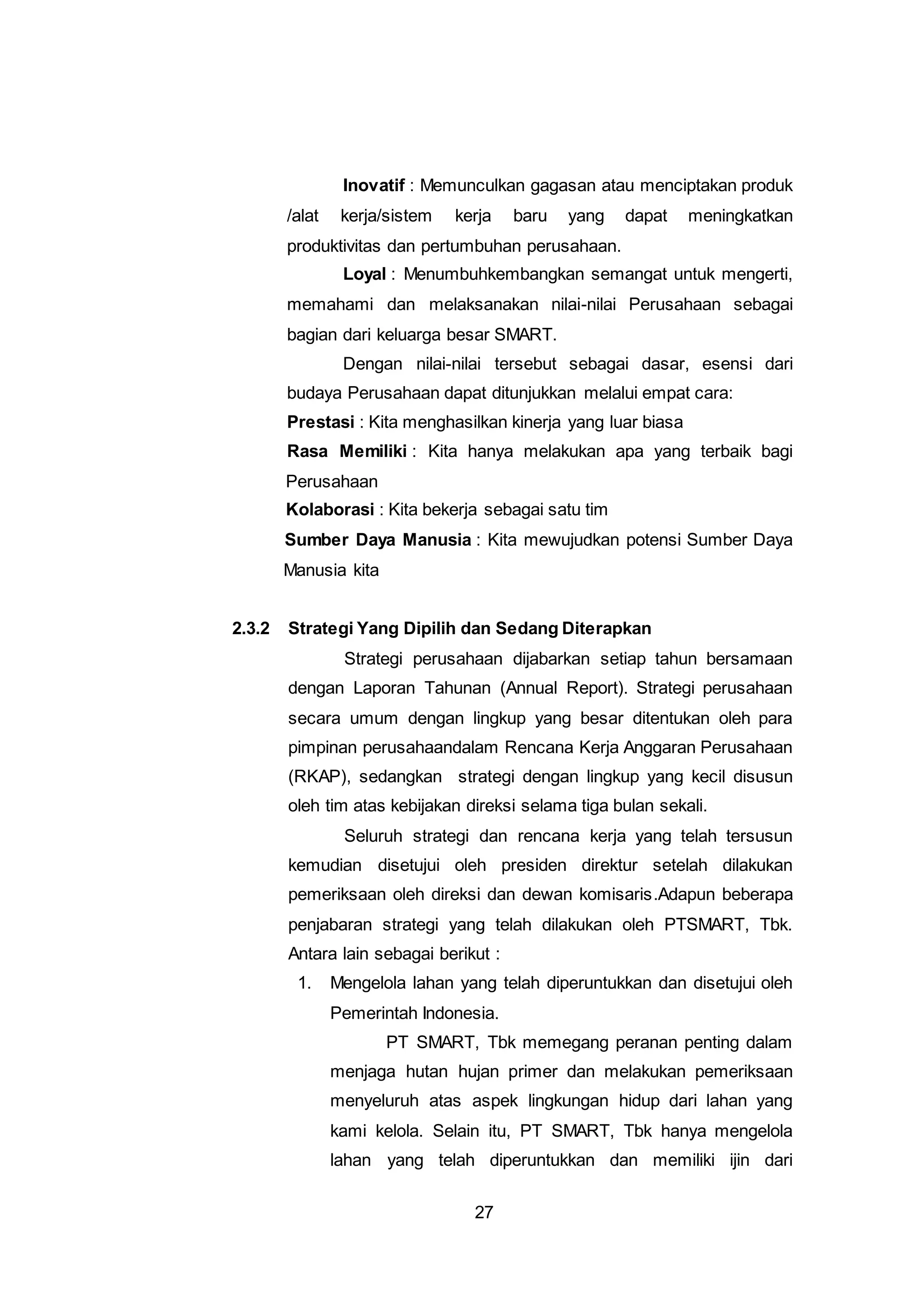 Makalah Manajemen Operasi PT Sinar Mas Agro Resources and Technology, Tbk (PT SMART, Tbk) | DOCX