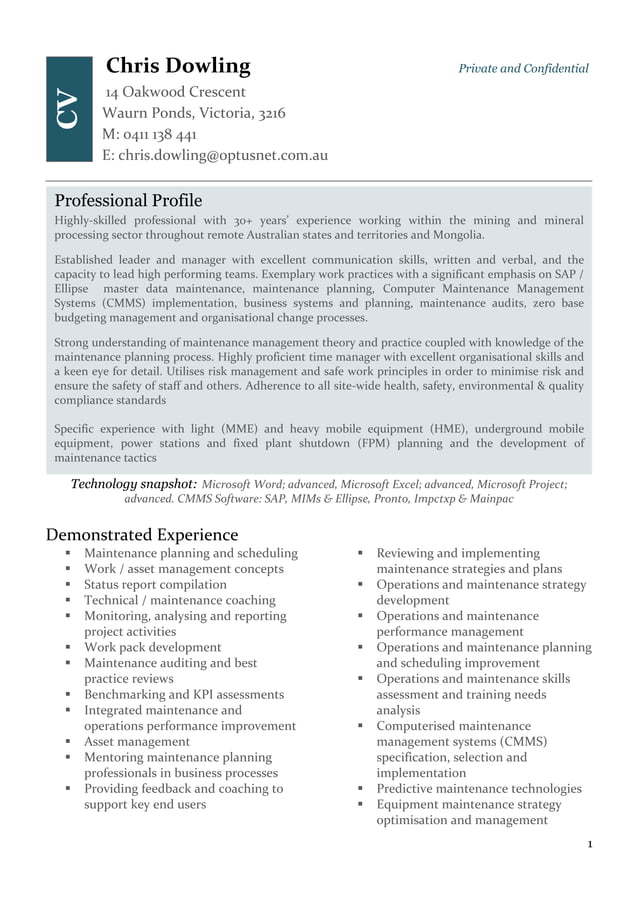 Chris dowling 2016 01_17 | PDF