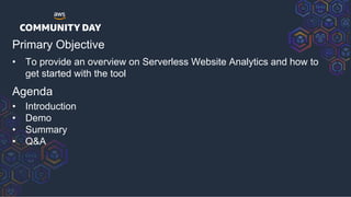 Chris Ebert: Getting Started With Serverless Website Analytics.pdf