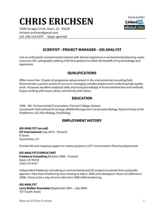 Chris erichsen resume | PDF