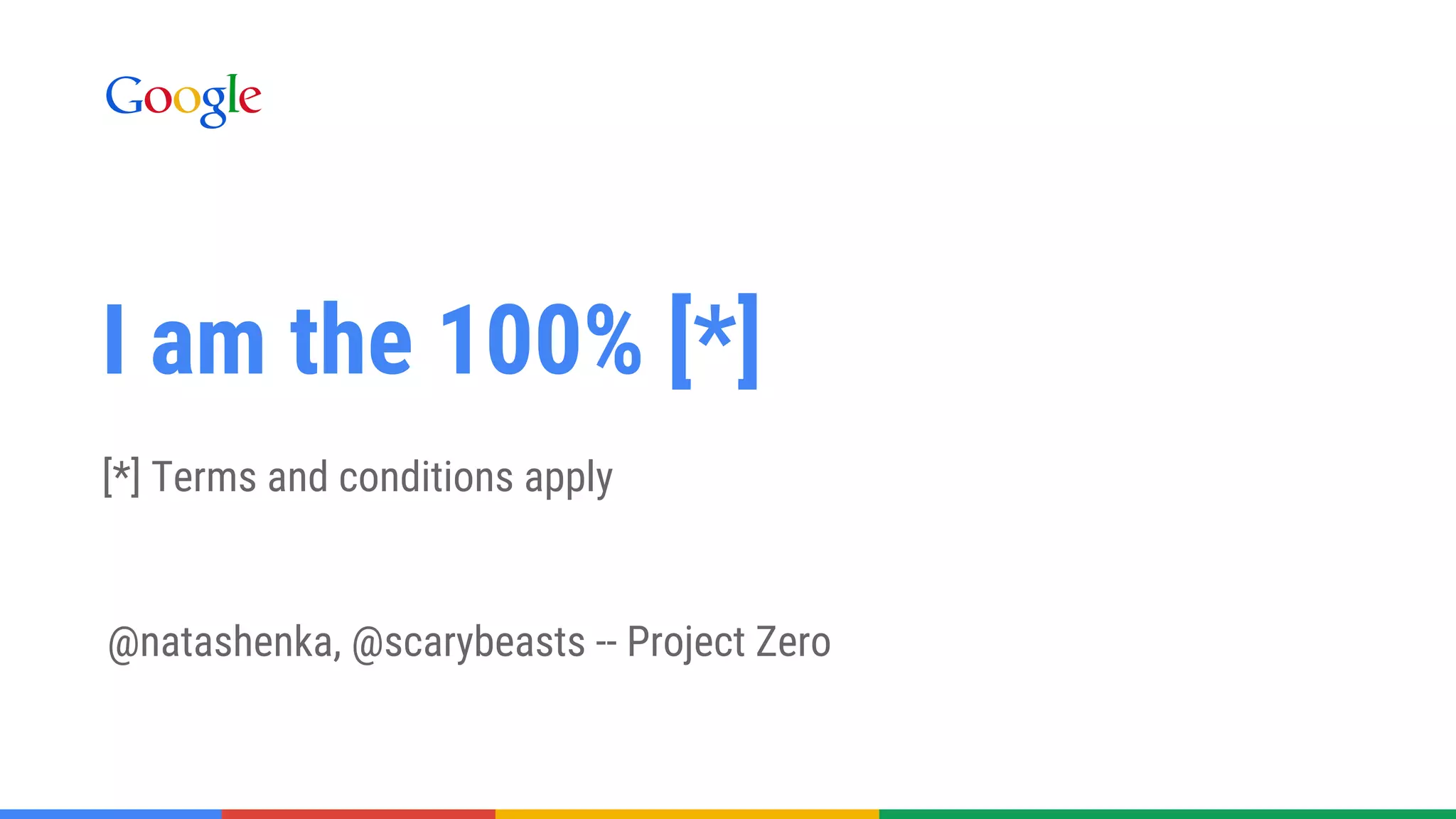 I am the 100% [*] by Chris Evans & Natalie Silvanovich | PDF