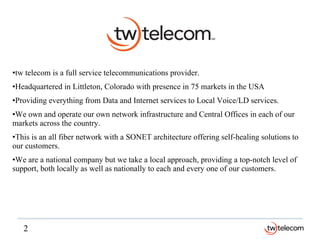 Chris Everson Tw Telecon Overview | PPT | Computer Networking | Computing