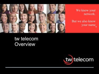 tw telecom overview: national fiber network provider | PPT