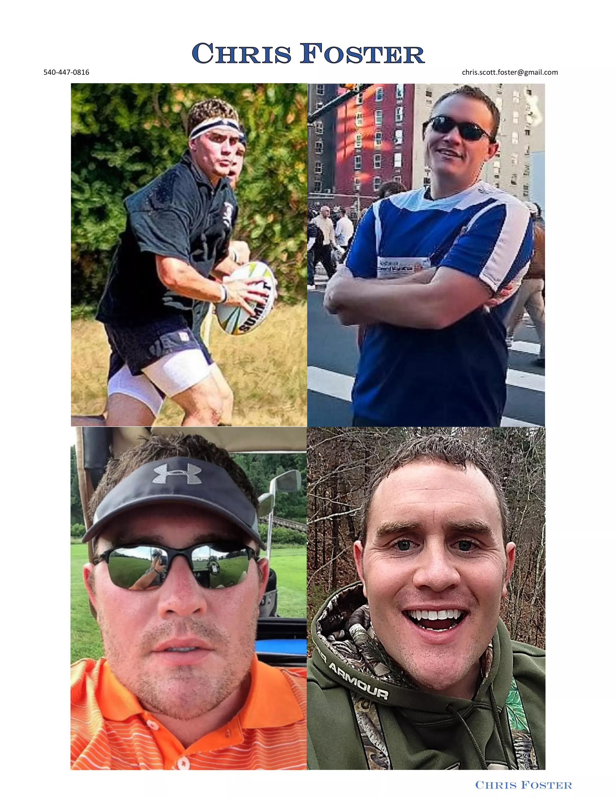 Chris Foster's Acting Resume | PDF