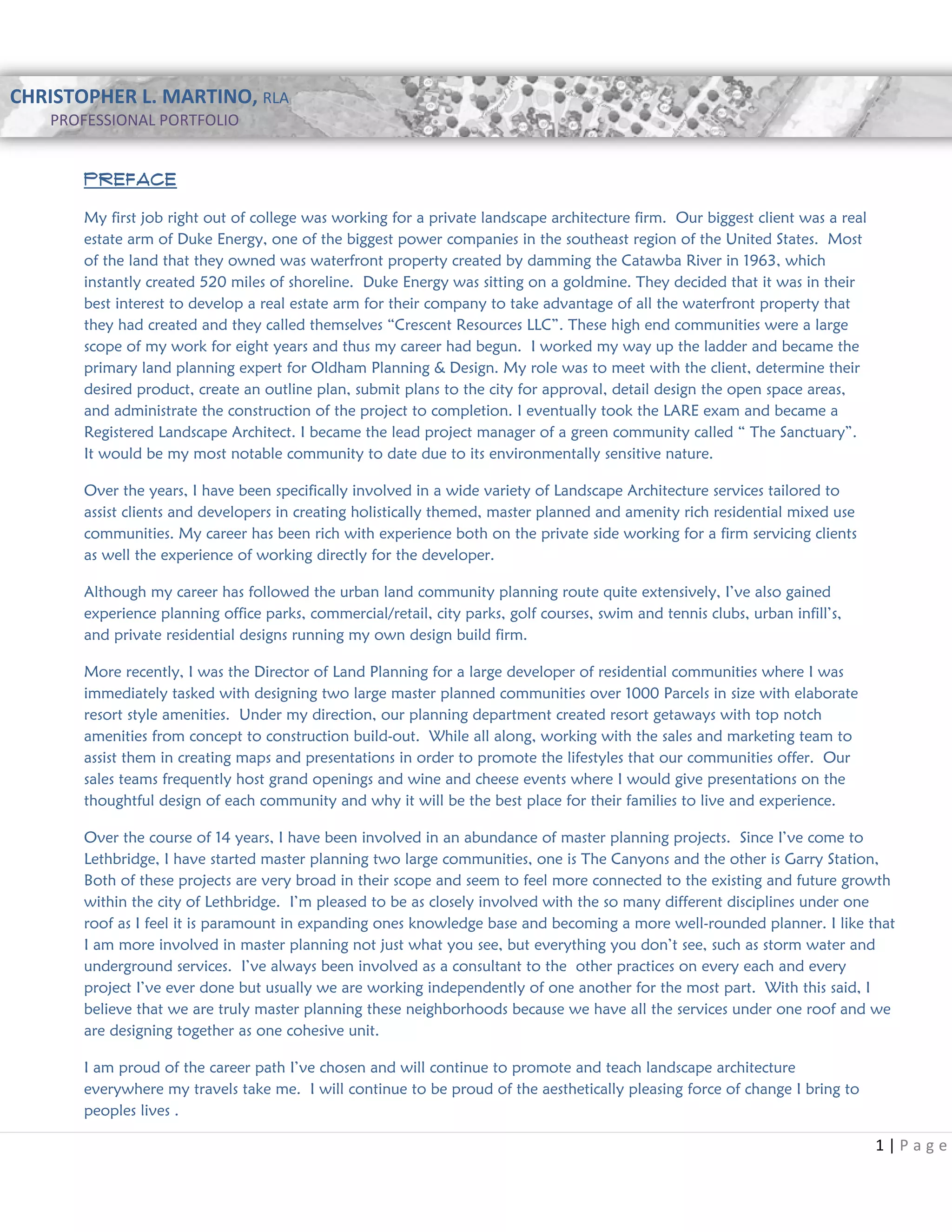 Chris L Martino Portfolio | PDF