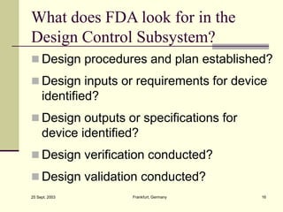US FDA Approach to Auditing | PPT