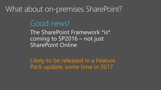 Chris O'Brien - Introduction to the SharePoint Framework for developers | PPTX | Web Development ...