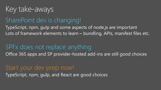 Chris O'Brien - Introduction to the SharePoint Framework for developers | PPTX | Web Development ...