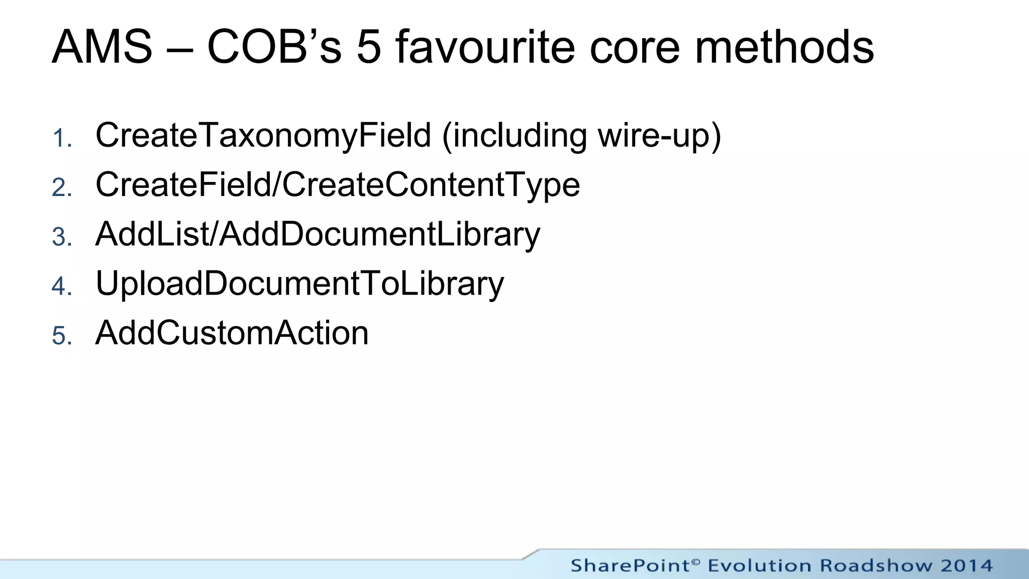 Chris O'Brien - Modern SharePoint development: techniques for moving code off SharePoint servers ...