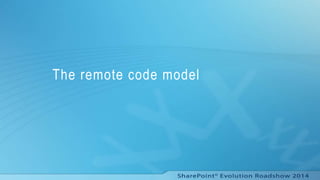 Chris O'Brien - Modern SharePoint development: techniques for moving code off SharePoint servers ...