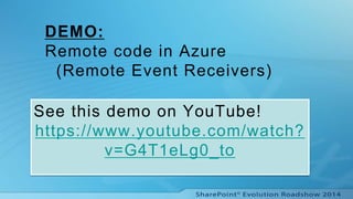 Chris O'Brien - Modern SharePoint development: techniques for moving code off SharePoint servers ...