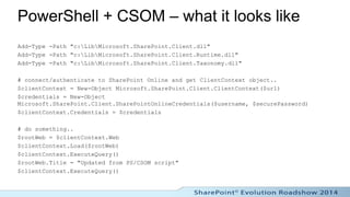 Chris O'Brien - Modern SharePoint development: techniques for moving code off SharePoint servers ...