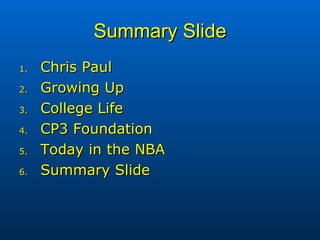 Chris Paul | PPT