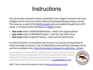 Resource reuse card game | PPTX