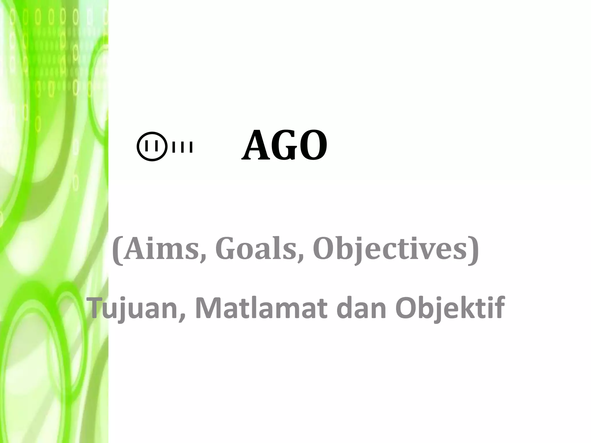 pmi &ago thinking tools | PPTX