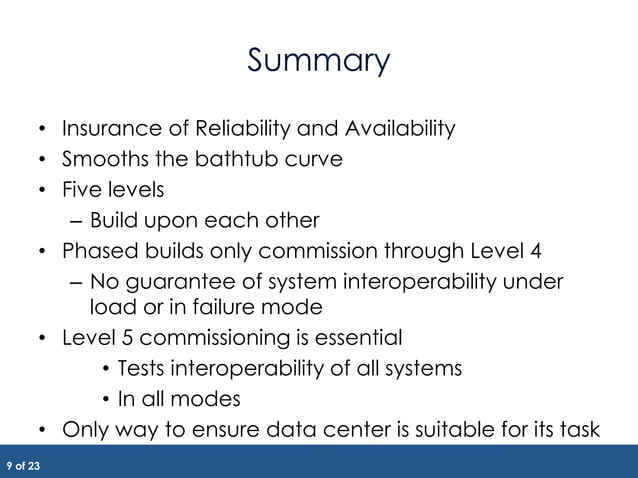 Data center commissioning 101 | PPTX | Computing | Technology & Computing