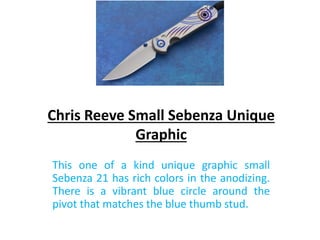 Chris reeve small sebenza | PPTX