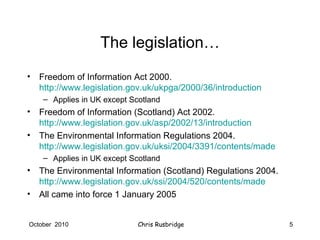 FAQ on FoI Requests and Environmental Information Regulations for ...