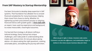 Chris Salis SAP: My Startup Mentorship & Leadership Journey.pptx