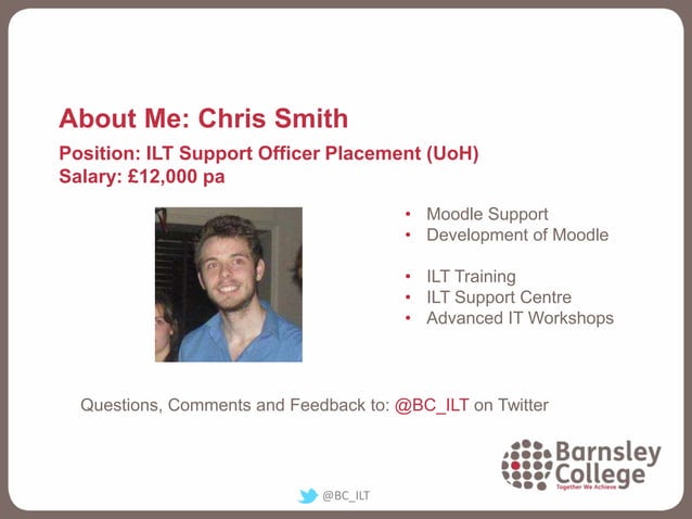 Chris Smith, Barnsley College | PPT