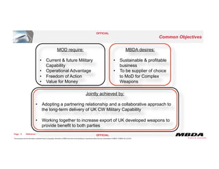 MBDA Briefing at Williams Foundation Seminar, April 11, 2019 | PDF