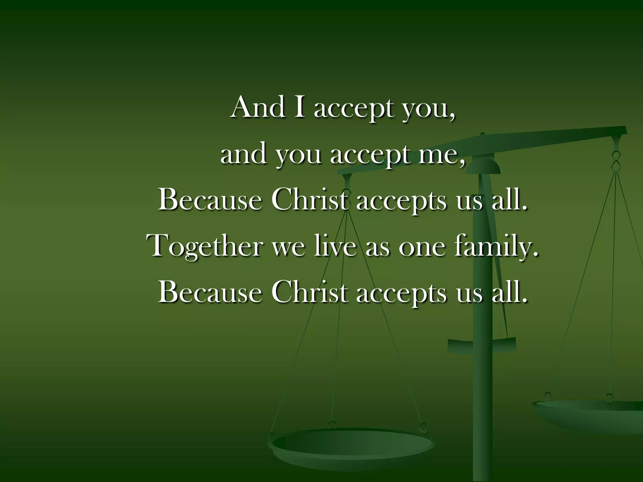 Christ accepts us all | PPTX