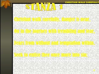 CHRISTIAN WALK CAREFULLY | PPT
