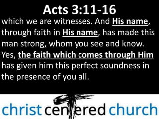 Christ centered church | PPTX