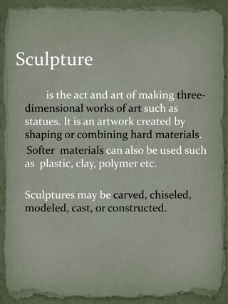 Christelle's report: Sculpture | PPTX