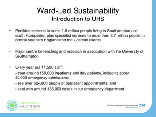 Ward-led sustainabilty - growing sustainabilty throughout the branches ...