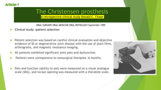 Christensen prosthesis | PPTX