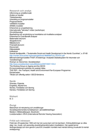 Curriculum Vitae | PDF