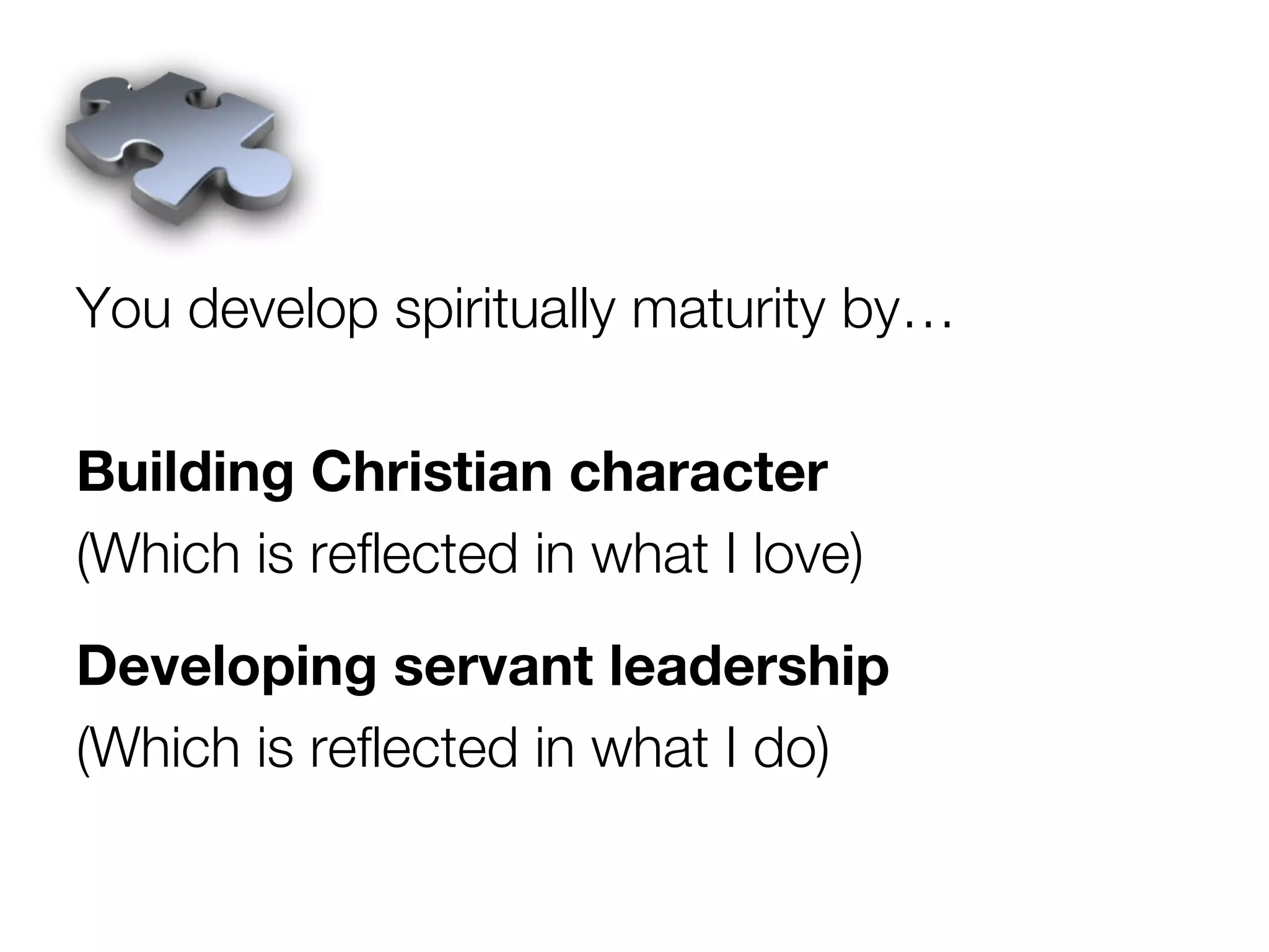 Christian Character Servant Leadeship Sermon | PDF