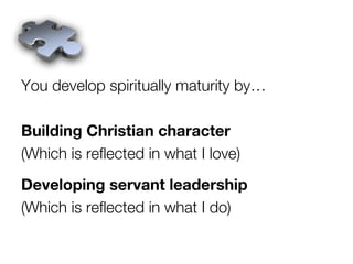Christian Character Servant Leadeship Sermon | PPT