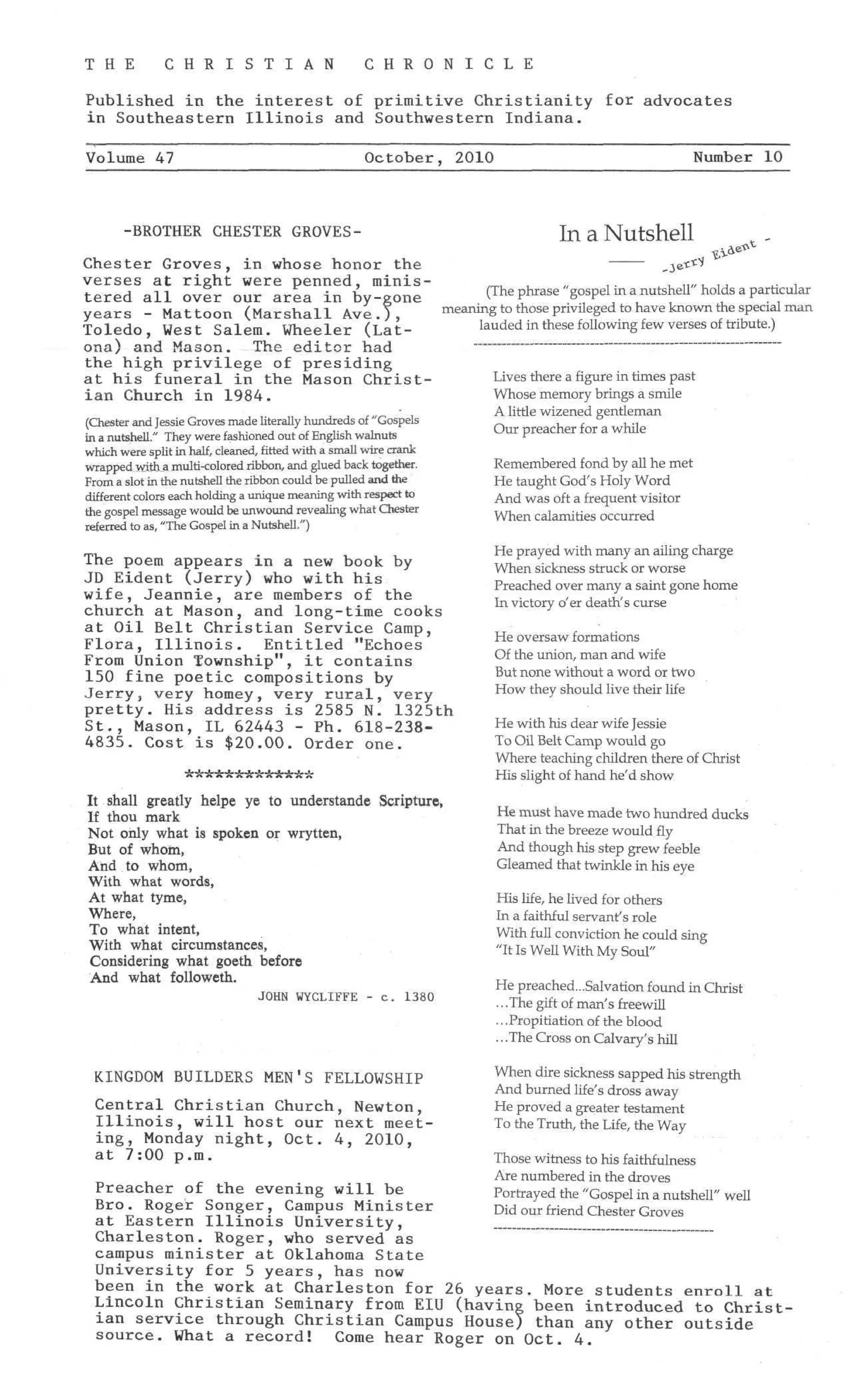Christian Chronicle 47 10 | PDF