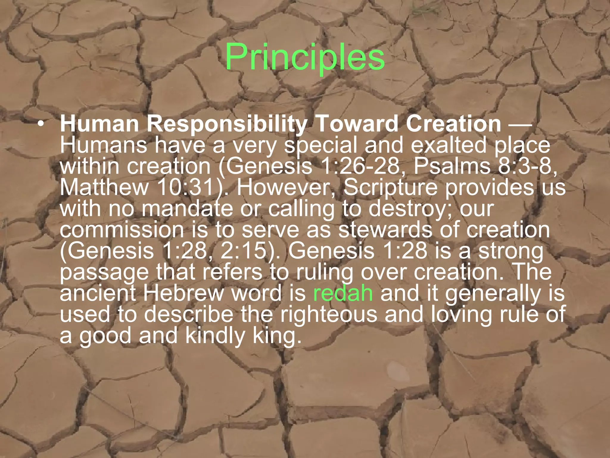 Christian Environmental Ethics | PPT