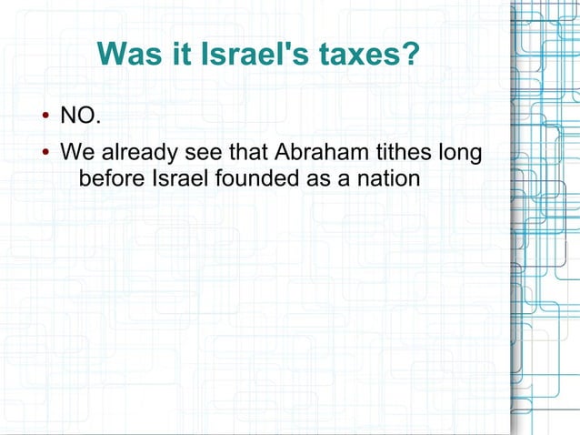 Do Christians Tithe? | PPT